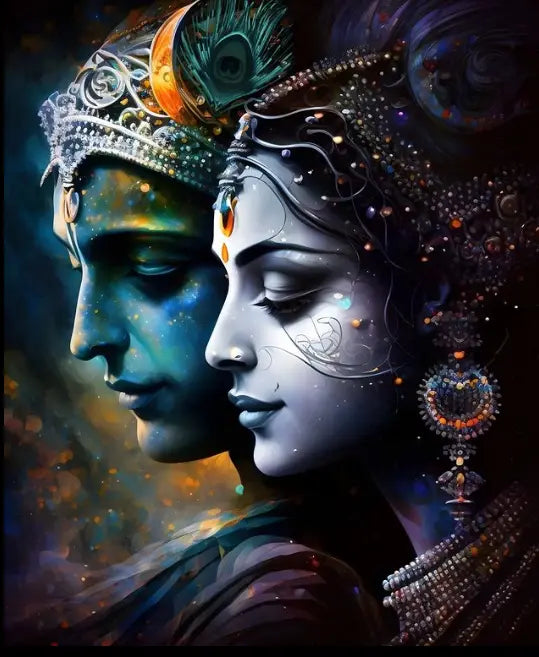 Radhe Mohan DIY Acrylic Painting by Numbers Kit on Canvas – TULIP N TURTLE